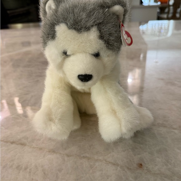 Beanie Babies | Toys | Vintage Ty Dakota Husky Timber Wolf Plush 9 ...